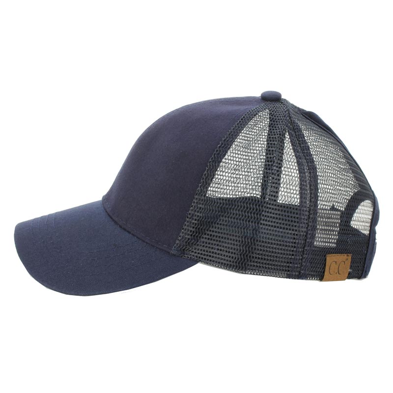 CC Pony Cap with Mesh-BT-4/NAVY 1 – Bluetortoisewholesale