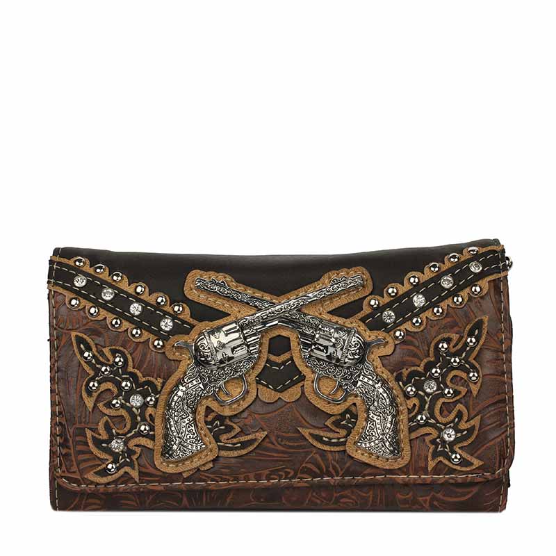 Western “Pistol” Wallet-2066W72G/BRO 1 – Bluetortoisewholesale