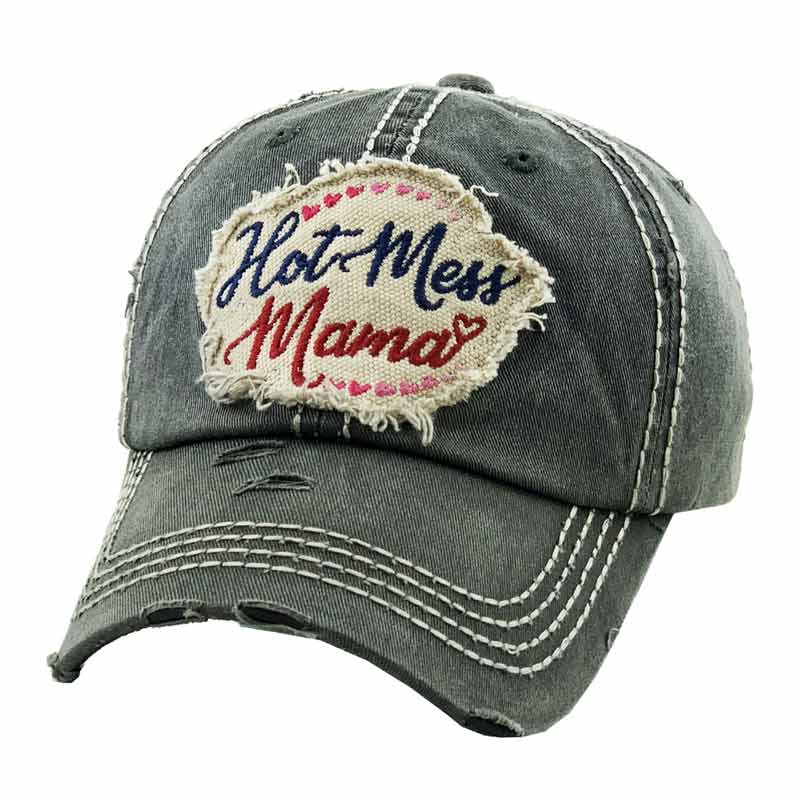 “Hot Mess Mama” Washed Vintage Ball Cap – Bluetortoisewholesale