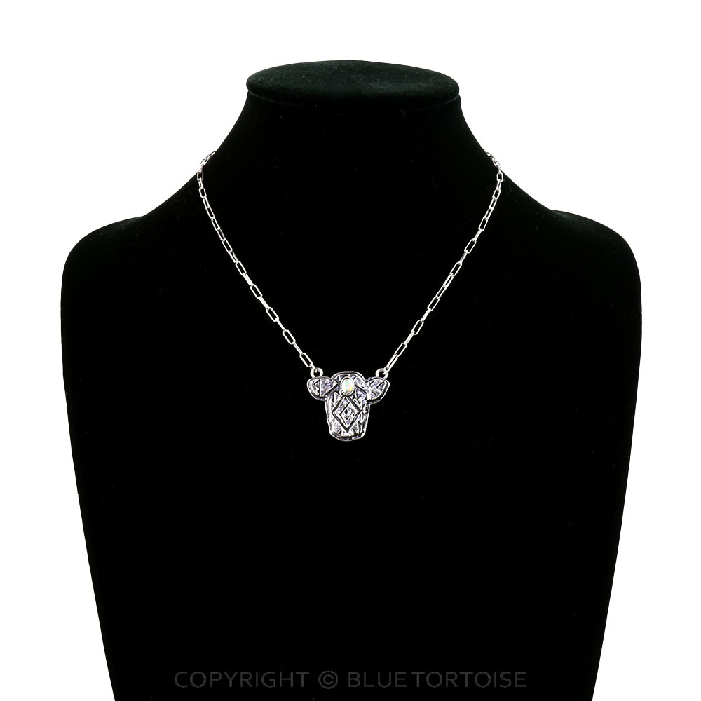 Western Aztec Cow Head Necklace – Bluetortoisewholesale