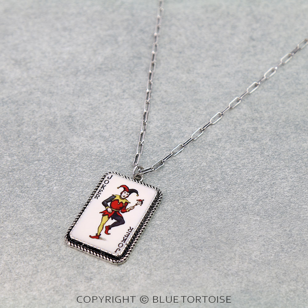 Western Vintage Joker Card Necklace – Bluetortoisewholesale