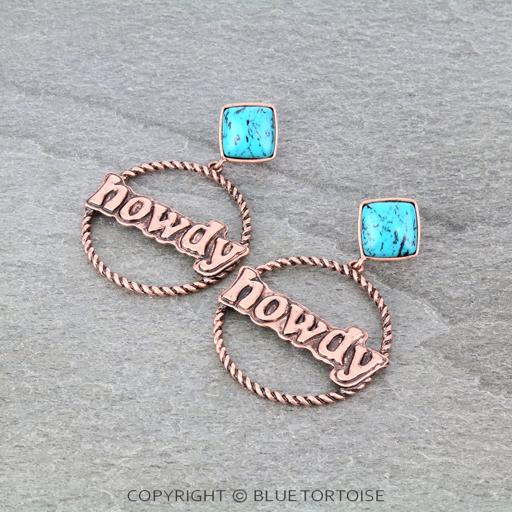 Howdy Hoop Stud Earrings – Bluetortoisewholesale