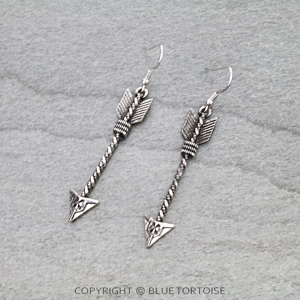 Western Twisted TXR Arrow Dangle Earrings – Bluetortoisewholesale