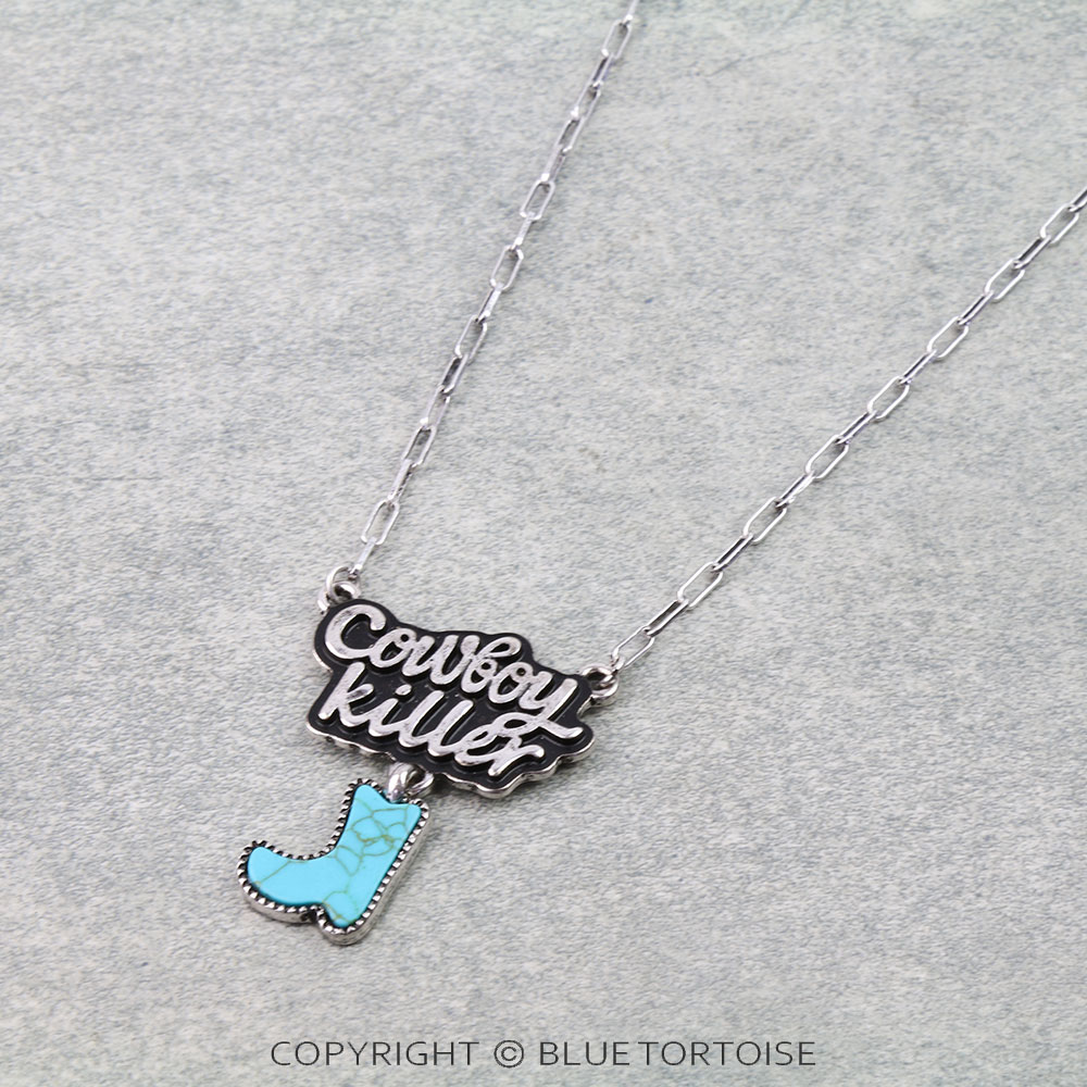 Western Cowboy Killer Stone Necklace – Bluetortoisewholesale