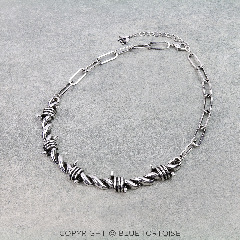 Western Barbed Wire Necklace – Bluetortoisewholesale