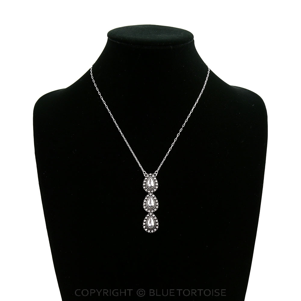 Western Ball TXR Teardrop Drop Necklace – Bluetortoisewholesale